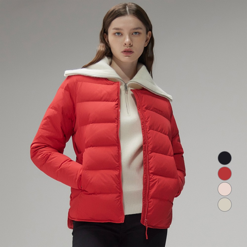 스케쳐스 여성용 허그 다운 자켓 + 다운 머플러 세트 - 점퍼 | 쿠팡