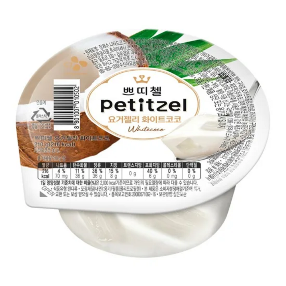 쁘띠첼 요거젤리화이트코코 냉장젤리, 210g, 12개 - 젤리 | 쿠팡