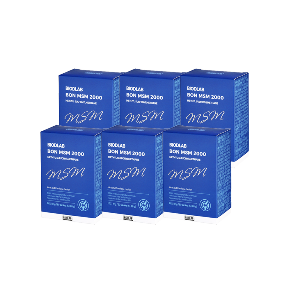 '바이오디랩 본 MSM 2000, 60정, 6개' 최저가 검색, 최저가 30,450원 - 할인 알림