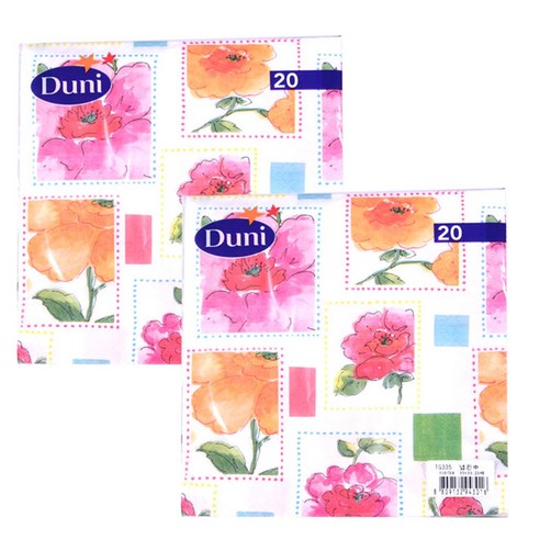 DUNI 페이퍼 냅킨 포프리스퀘어 33 x 33CM 20매, 2개 - 가격 변동 추적 그래프 - 역대가