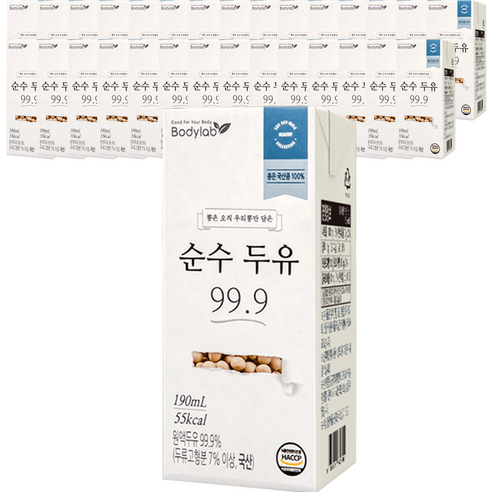 바디랩 순수 두유 99.9, 190ml, 144개 - 가격 변동 추적 그래프 - 역대가