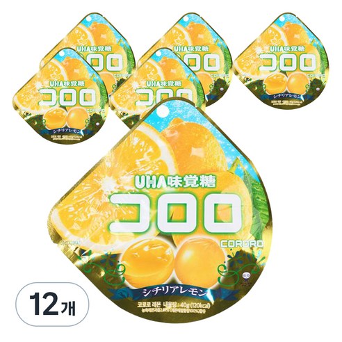 '미카쿠토 UHA 코로로 레몬맛 젤리, 40g, 12개' 최저가 검색, 최저가 18,810원 - 할인 알림