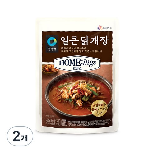 '대상 청정원 호밍스 얼큰 닭개장, 450g, 2개' 최저가 검색, 최저가 6,500원 - 할인 알림