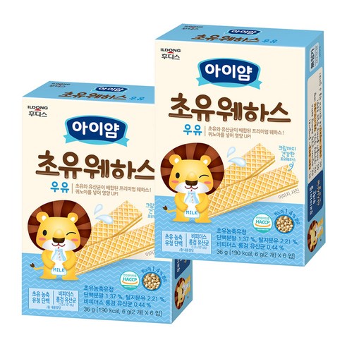 일동후디스 초유웨하스 과자, 36g, 2개 - 가격 변동 추적 그래프 - 역대가