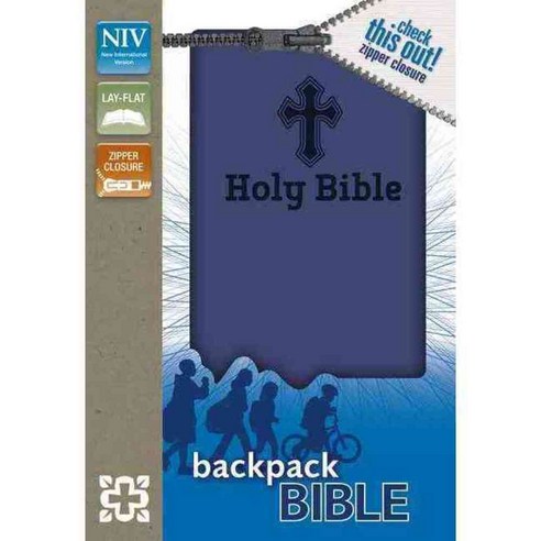 Holy Bible: New International Version Blue Italian Duo-Tone Zipper ...