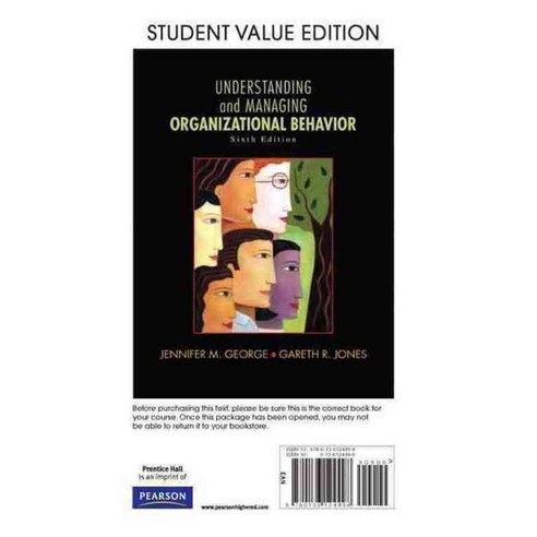 Understanding and Managing Organizational Behavior 페이퍼북, Pearson ...