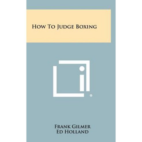 How to Judge Boxing Hardcover, Literary Licensing, LLC - 가격 변동 추적 그래프 - 역대가