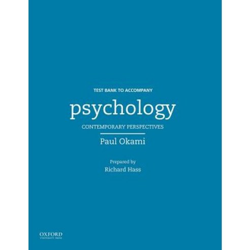 Psychology Contemporary Perspectives Ctb Paperback, Oxford University ...