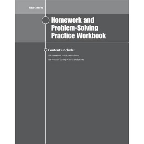 Math Connects Homework and Problem-Solving Workbook Course 3 Paperback ...
