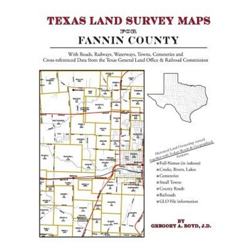 Texas Land Survey Maps for Fannin County Paperback, Arphax Publishing ...