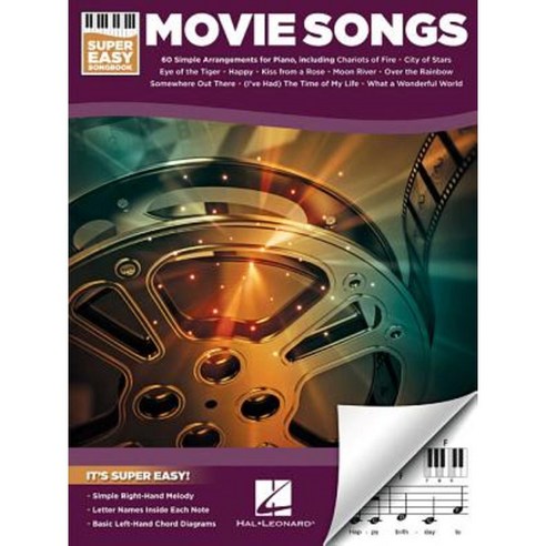Movie Songs - Super Easy Songbook Paperback, Hal Leonard Publishing ...