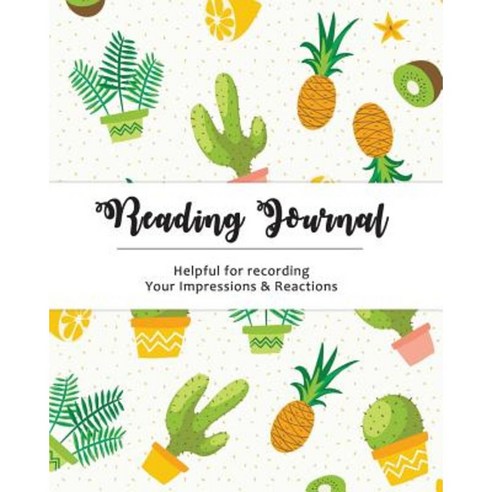 Reading Journal: For Book Lovers - Cute Cactus Design Paperback ...
