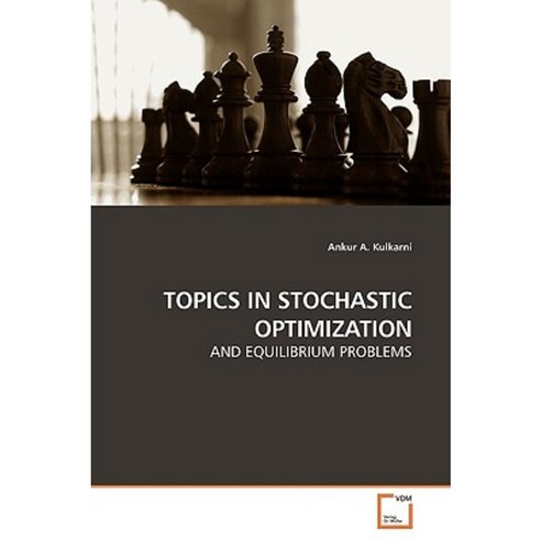 Topics in Stochastic Optimization Paperback, VDM Verlag - 가격 변동 추적 그래프 ...