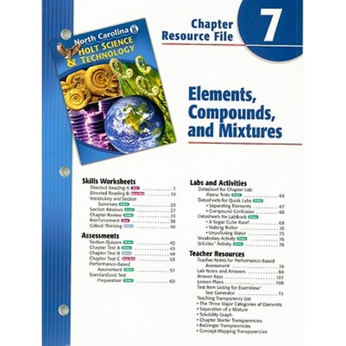 North Carolina Holt Science & Technology Chapter 7 Resource File ...