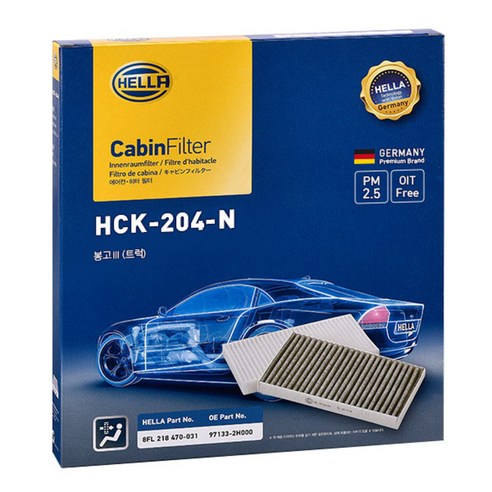 헬라 차량용 에어컨 필터, K204(봉고 3), 1개 - 가격 변동 추적 그래프 - 역대가