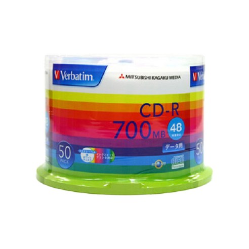 Verbatim 威寶 三菱 CD-R 700MB 48X 可打印 CD 50p, 單品 - CD整理包/盒 | 酷澎