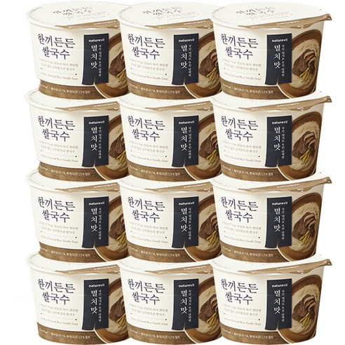 네이처빌 한끼든든 쌀국수 멸치맛, 12개, 92g - 가격 변동 추적 그래프 - 역대가