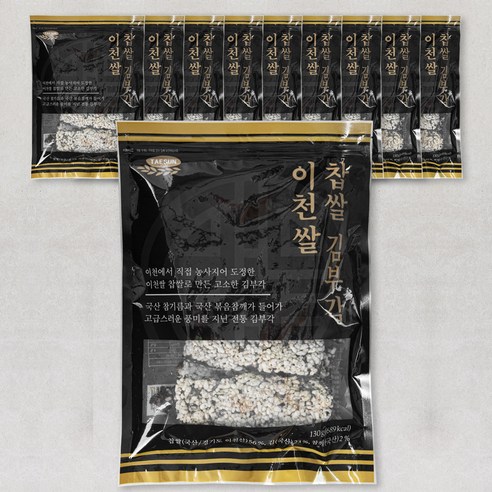 이천쌀 찹쌀 김부각, 130g, 10개 - 가격 변동 추적 그래프 - 역대가