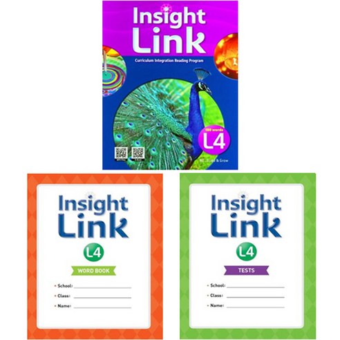 Insight Link 4 Student Book + Workbook + QR + Tests + Word book 전3권 초등4 ...