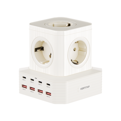 버티탭 버티컬 고용량 4000W 타워 멀티탭 큐브 13구 ultra100 - USB허브 | 쿠팡