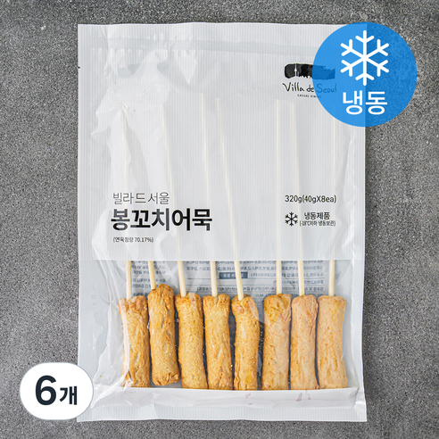 빌라드서울 봉꼬치어묵 8개입 (냉동), 320g, 6개 - 가격 변동 추적 그래프 - 역대가