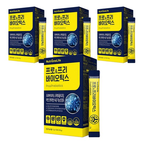 뉴트리원 프로 & 프리바이오틱스 30p, 150g, 4개 - 가격 변동 추적 그래프 - 역대가