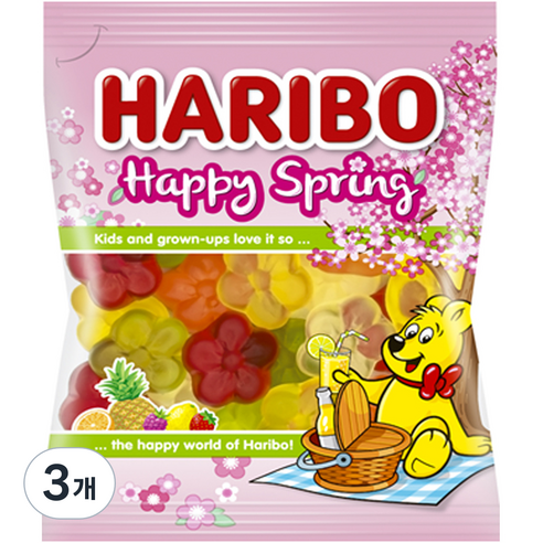 HARIBO 哈瑞寶 Happy Spring 櫻花季限定花朵造型水果軟糖 酷澎 - 天天低價，你的日常所需都在酷澎