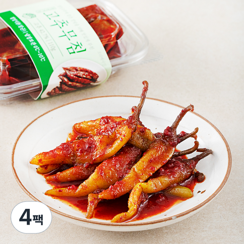 정성식품 고추무침, 110g, 4팩 / 정성식품 고추무침, 110g, 4팩 - 가격 변동 추적 그래프 - 역대가
