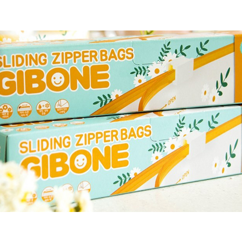 GIBONE 滑軌式夾鏈袋組花朵款L號 酷澎 - 天天低價，你的日常所需都在酷澎