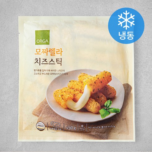 '올가홀푸드 모짜렐라 치즈스틱 (냉동), 450g, 1개' 최저가 검색, 최저가 12,900원 - 할인 알림