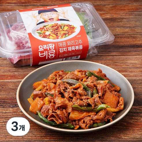 마이셰프 요리왕 비룡 매콤 꽈리고추 김치제육, 580g, 3개 - 가격 변동 추적 그래프 - 역대가