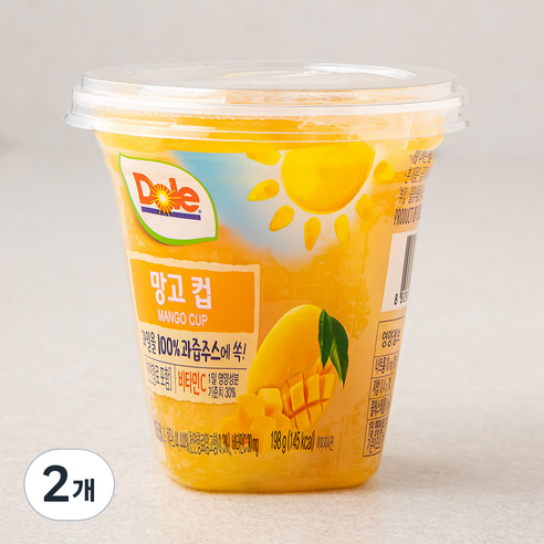 '돌 후룻컵 망고컵, 198g, 2개' 최저가 검색, 최저가 5,020원 - 할인 알림