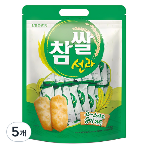 '크라운 참쌀선과, 253g, 5개' 최저가 검색, 최저가 13,520원 - 할인 알림