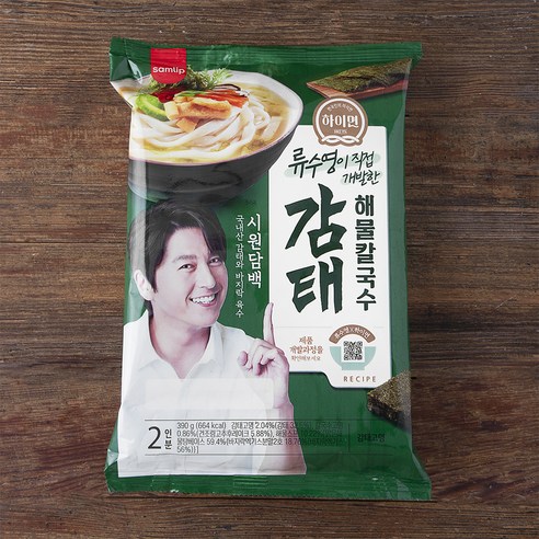 '삼립 하이면 감태 해물 칼국수 2인분, 390g, 1개' 최저가 검색, 최저가 6,980원 - 할인 알림
