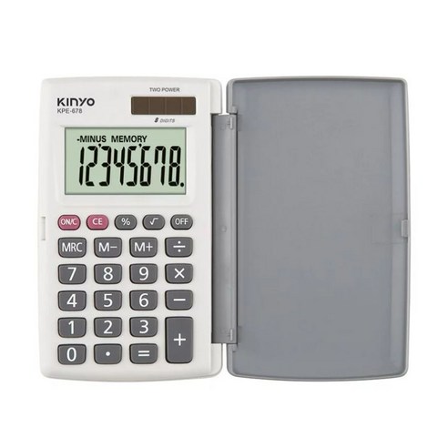 【KINYO】8位元折疊計算機 灰 KPE-678 酷澎 - 天天低價，你的日常所需都在酷澎