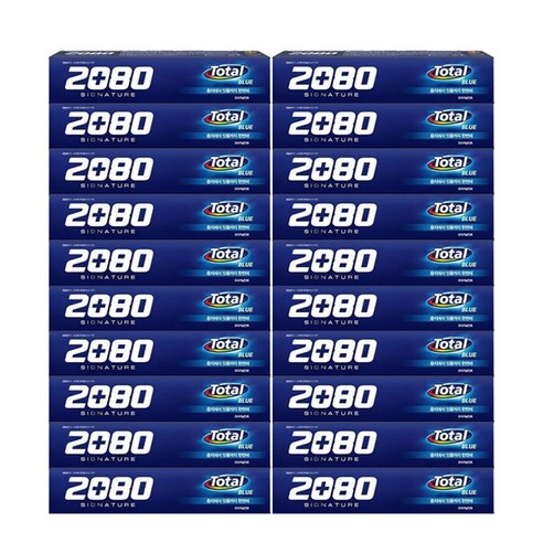 '2080 시그니처 토탈블루 치약 125g, 20개' 최저가 검색, 최저가 25,700원 - 할인 알림