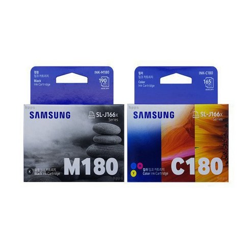 삼성정품잉크 INK-M180+INK-C180 세트 - 잉크 | 쿠팡