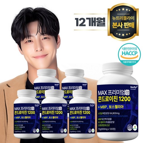 뉴트리플라이 콘드로이친 1200 MBP 보스웰리아 MAX 프리미엄정, 120정, 6개 - 기타건강식품 | 쿠팡