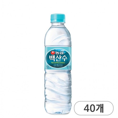 '농심 백산수 천지차이 500ml x 40개 생수 유라벨 야외활동 미네랄워터 용천수 백두산 화산암반' 최저가 검색, 최저가 19,860원 - 할인 알림