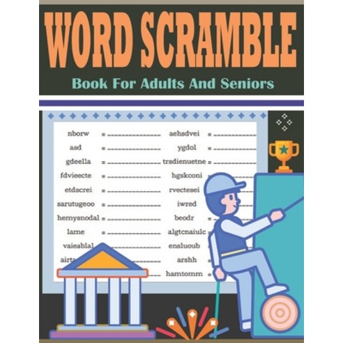 (영문도서) Word Scramble Book For Adults And Seniors: Large Print Word ...