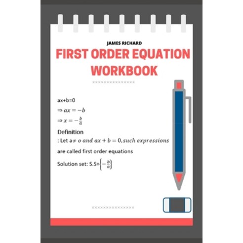 First order equation workbook Paperback, Independently Published - 가격 ...