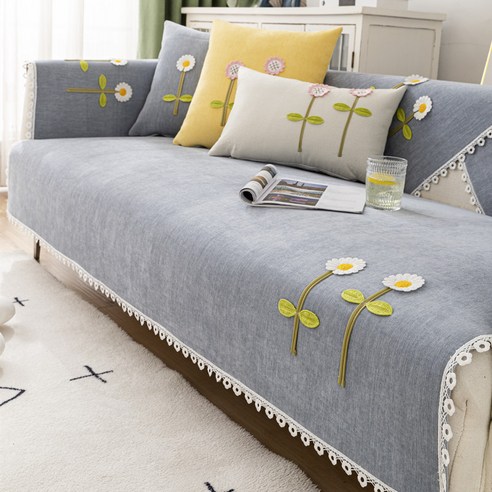 KORELAN 2022 최신형 사계절 공통 레이스 레이스 경가만 댄스 소파 매트리스 현대 심플 미끄럼 방지 소파 방석 수건 도매 ...