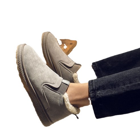 ANKRIC 부츠 겨울 스노우 부츠 남성 플러스 벨벳 두꺼운 따뜻한 부츠 모피 한 눈 면화 신발 야외 방수 미끄럼 방지 짧은 부츠 - 가격 변