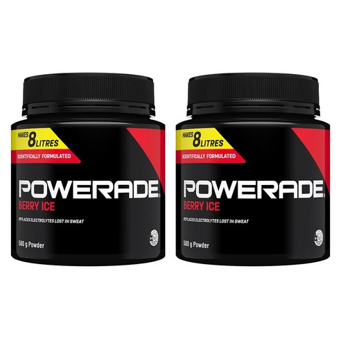 파워에이드 아이소토닉 베리 아이스 파우더 500g 2팩 Powerade Isotonic Berry Ice Powder 500g ...