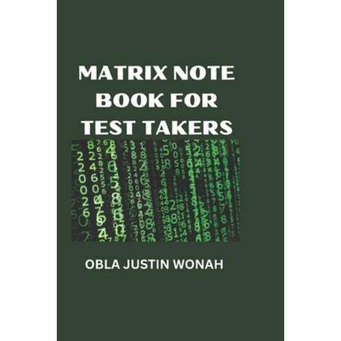 (영문도서) Matrix Note Book for Test Taker Paperback, Independently ...