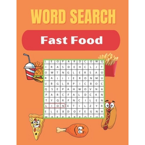 Word Search Fast Food: Really Fast Food Word Search Puzzles Books ...