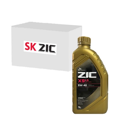 SK엔무브 지크 X9 LS 5W40 1박스 (100% 합성유 디젤용 1L x 12개) - 경유/디젤 | 쿠팡