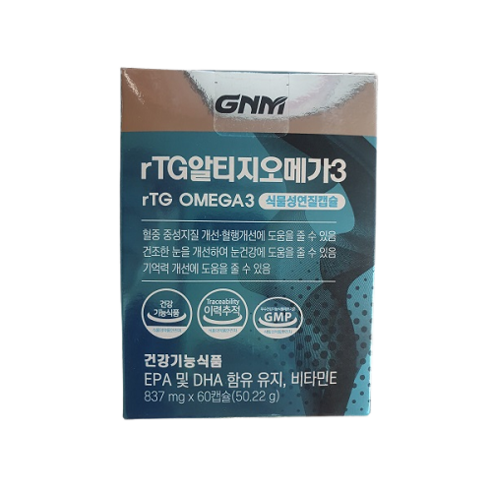 'GNM자연의품격 rTG 알티지 오메가3 60정, 1개' 최저가 검색, 최저가 10,420원 - 할인 알림
