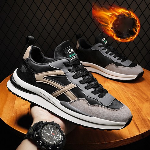 ANKRIC 발편한운동화 겨울 남성 빈티지 아르간 기모 기모 캐주얼 남성화 한국판 패션 패션 올드아버지 신발 - 가격 변동 추적 그래프 - 역