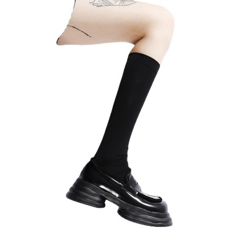 ANKRIC 여자구두 Ins 블록버스터 일본 로퍼 여성 가을과 겨울 틈새 디자인 두꺼운 밑창 작은 가죽 신발 학술 스타일 - 가격 변동 추적